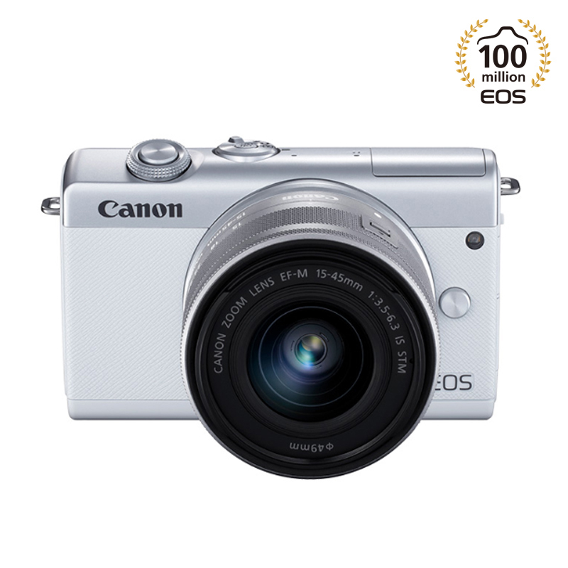 EOS M200 白色套机 EF-M 15-45mm f3.5-6.3 IS STM - EOS单反/微单相机 - 佳能官方线上商城