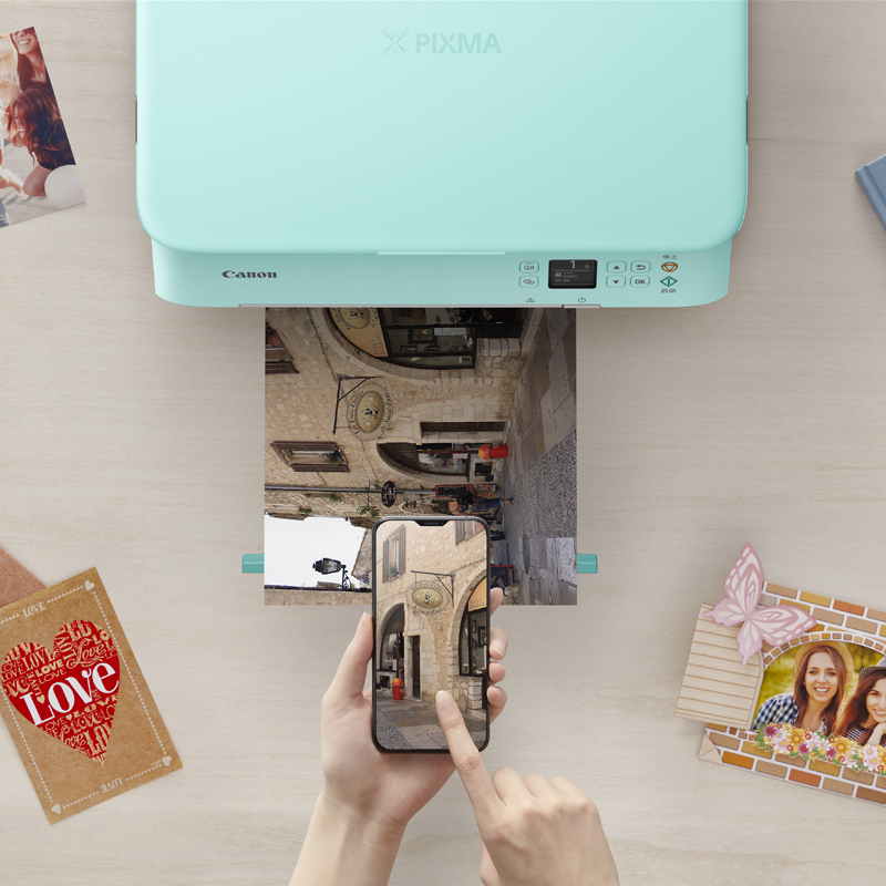 佳能（Canon）智能家用一体机 腾彩PIXMA TS5380粉绿 - 打印机及一体机 - 佳能官方线上商城